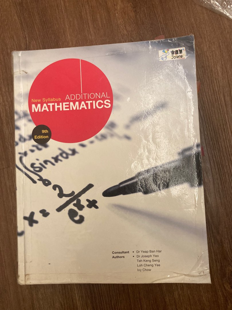 Additional Mathematics O lvl textbook, Hobbies & Toys, Books ...