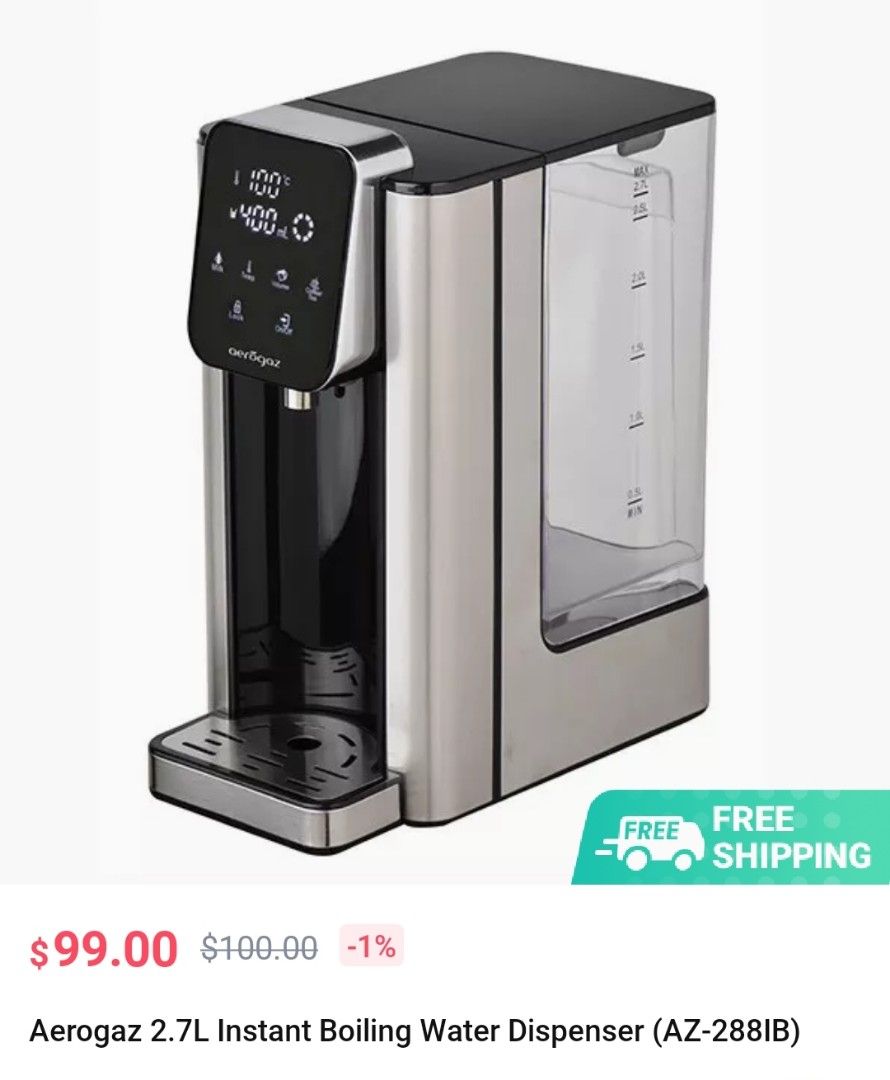 aerogaz instant boiling water dispenser, TV & Home Appliances, Kitchen ...