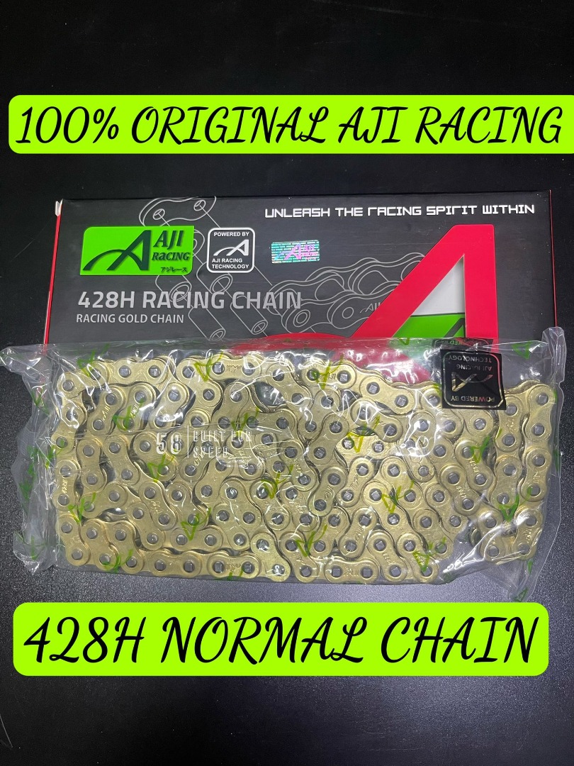 Aji Racing Sprocket Chain 428H 132L GOLD Chain ( Normal / Regular ...