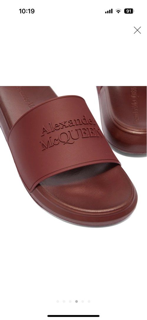 Alexander McQueen slides, Men's Fashion, Footwear, Flipflops and Slides ...