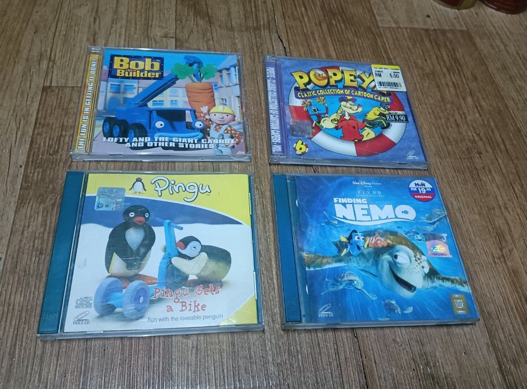 VCD Anime FINDING NEMO, PINGU, POPEYE, BOB THE BUILDER.., Hobbies ...