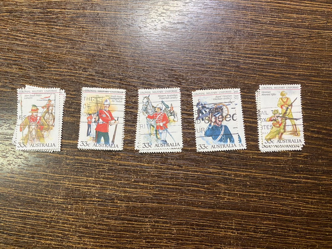 Australian stamps (Colonial Military Uniforms), Hobbies & Toys ...
