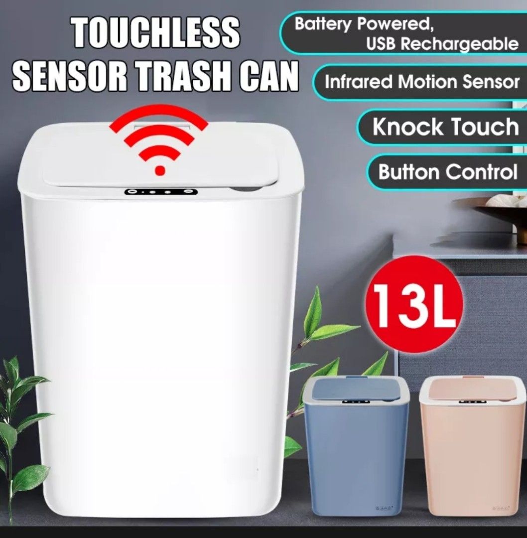 Automatic Dustbin, Furniture & Home Living, Home Improvement ...
