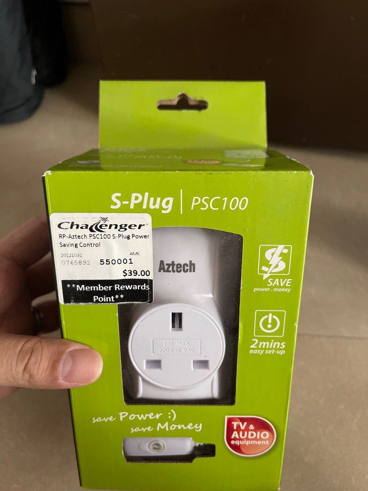 Aztech S-Plug PSC100, TV & Home Appliances, Other Home Appliances on Carousell