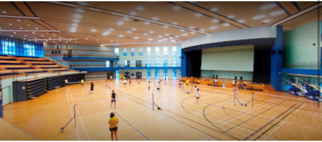 Badminton court @ Jurong East Sport Hall, Sports Equipment, Sports ...