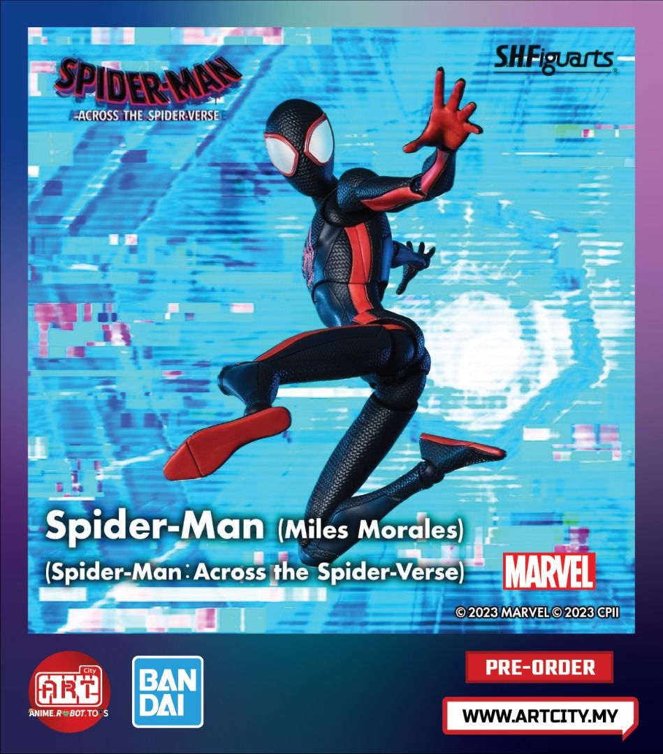 Bandai - S.H.Figuarts - SHF Spiderman Miles Morales - Spider-Man Across ...