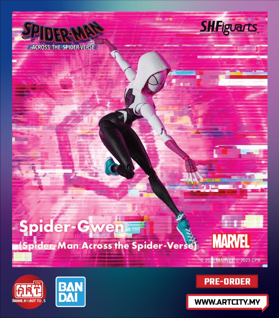 Bandai - S.H.Figuarts - SHF Spider-Gwen - SpiderMan Across the Spider ...