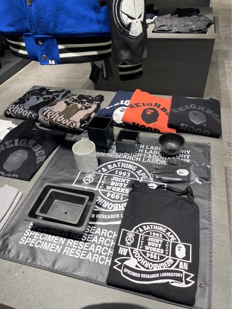 BAPE X NEIGHBORHOOD APRON, Furniture & Home Living, Kitchenware ...