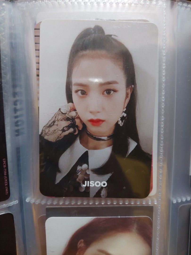 blackpink square up jisoo photocard, 興趣及遊戲, 收藏品及紀念品, 韓流 - Carousell