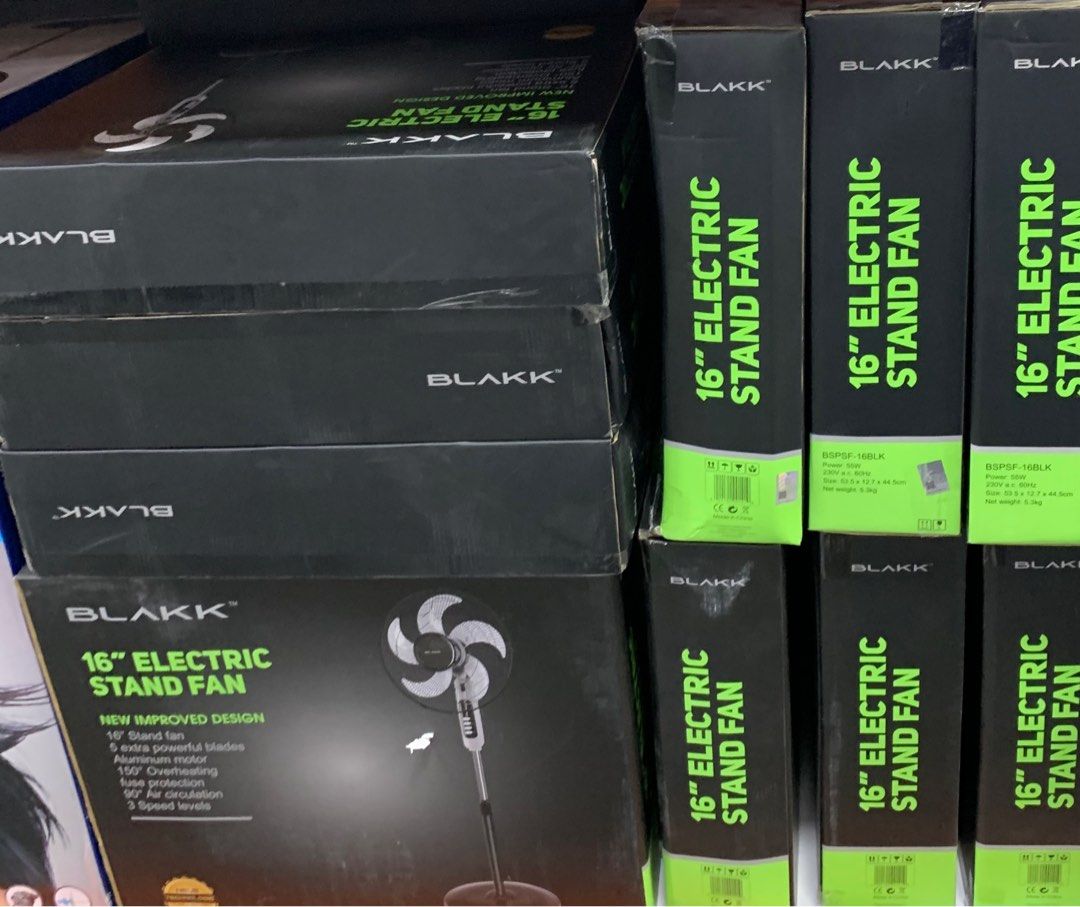 BLAKK ELECTRIC FAN, Furniture & Home Living, Lighting & Fans, Fans on ...