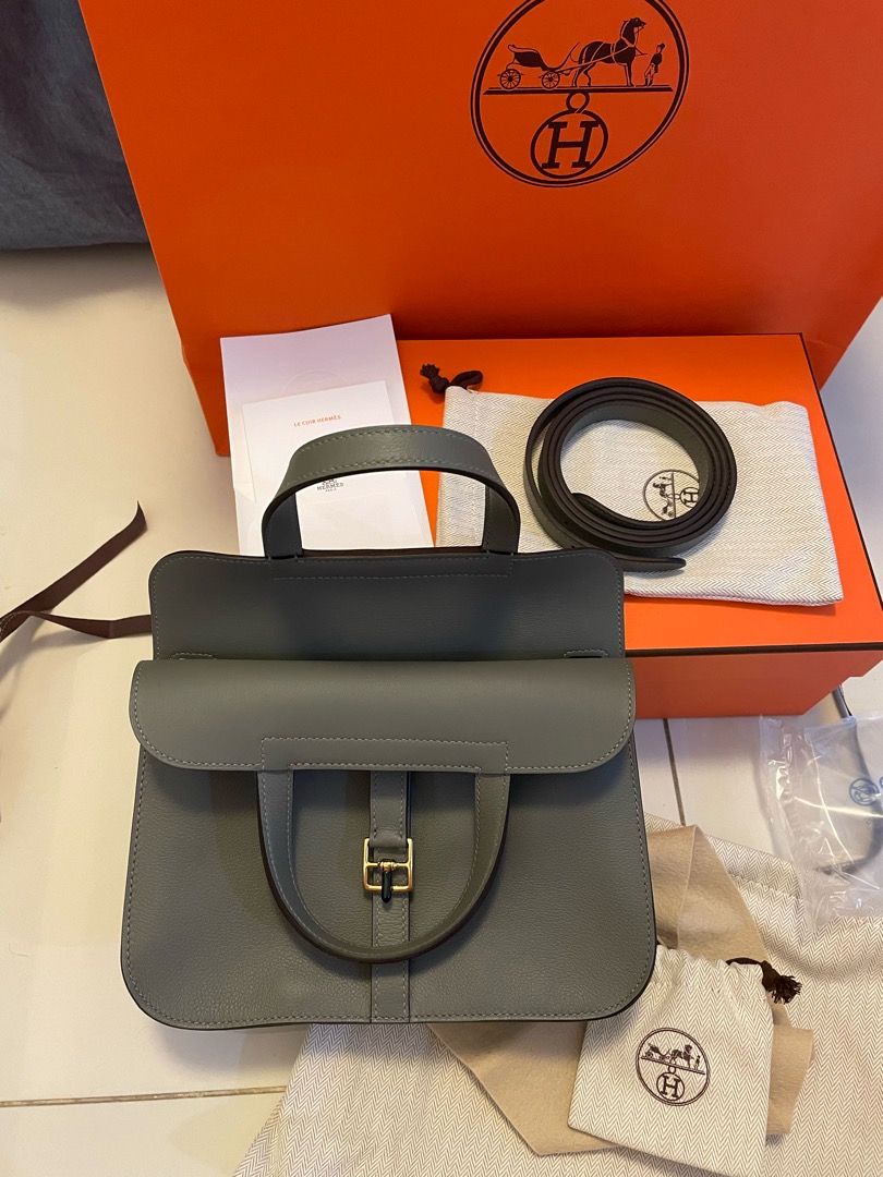 BNIB Hermes Halzan 25 Bag, Luxury, Bags & Wallets on Carousell