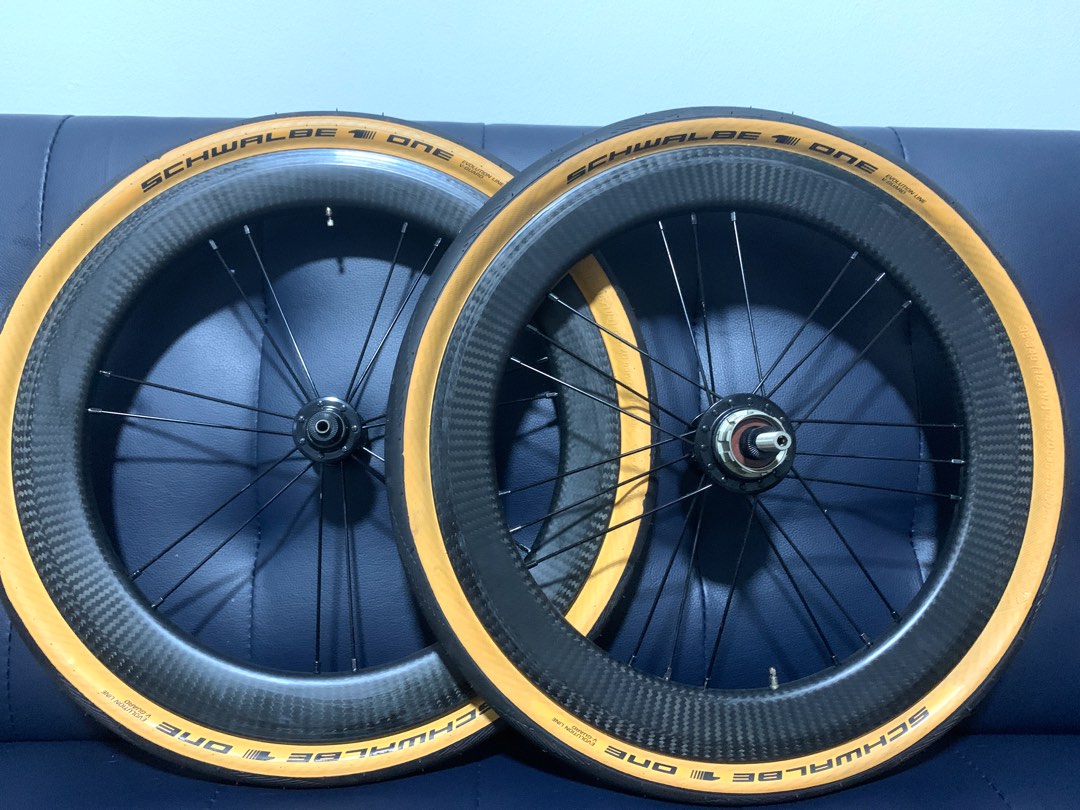 Brompton Carbon Wheelset 3-4 Speed, Sports Equipment, Bicycles & Parts ...