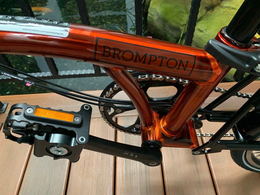 Brompton M6L Flame Lacquer Black Edition 2023, Sports Equipment ...
