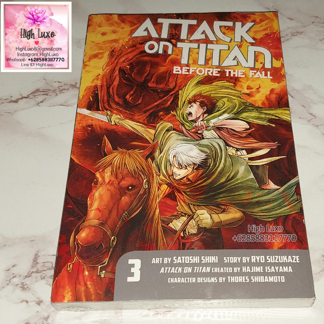 Buku Komik Attack On Titan Before The Fall Vol 3 English Comic Book Manga Seri IMPOR IMPORT ...