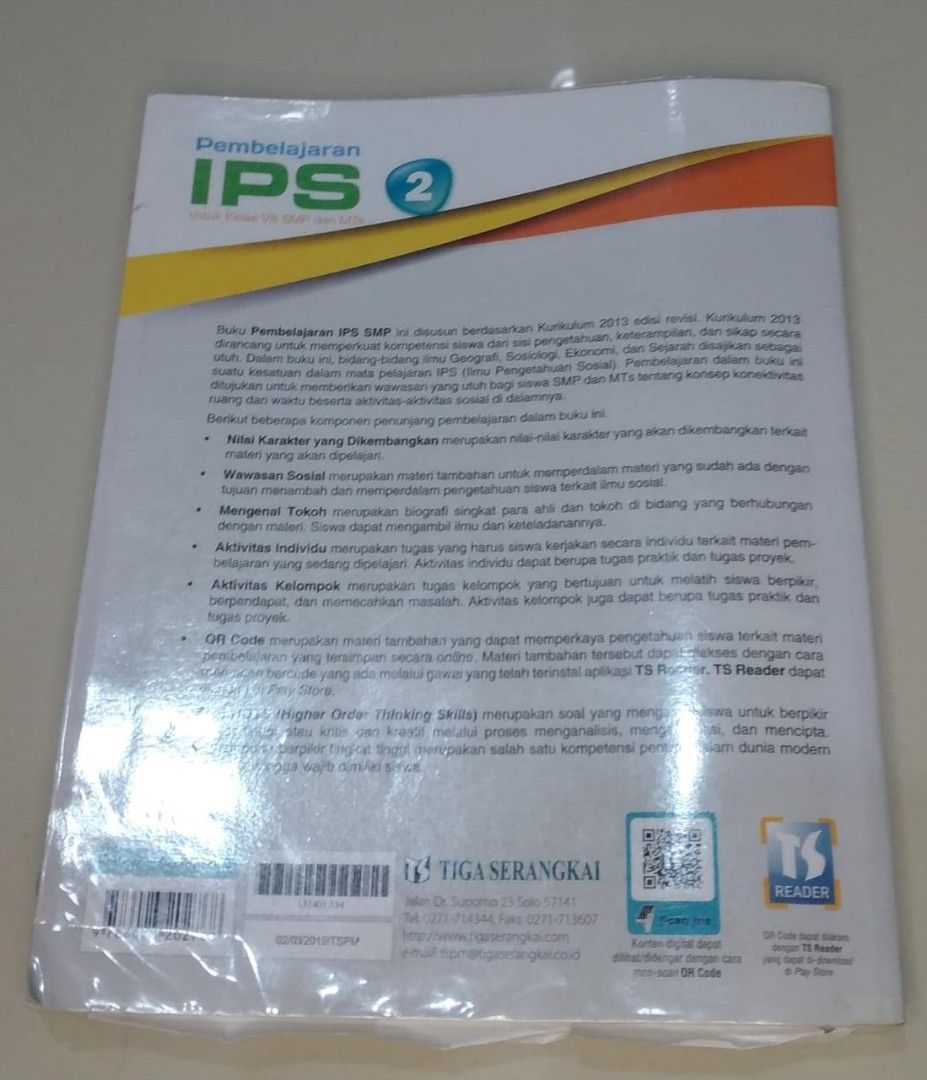 BUKU PLATINUM PEMBELAJARAN IPS KELAS 8 VIII SMP 2 K13 REVISI PENERBIT TIGA SERANGKAI, Buku ...
