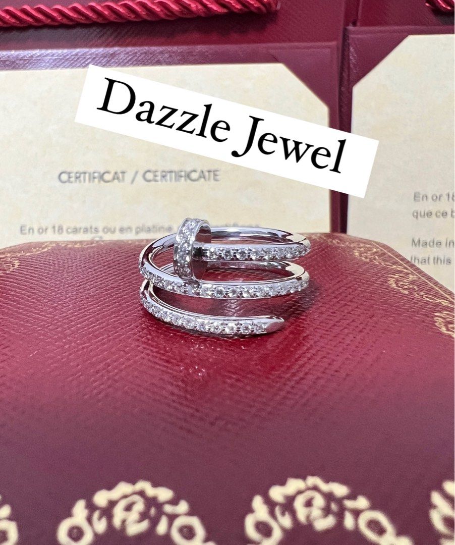 Cartier juc ring double loop - 18k solid gold custom, Women's Fashion, Jewelry & Organisers ...