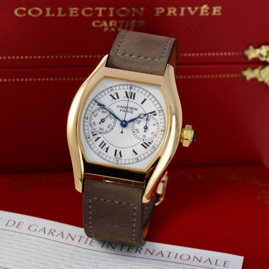Cartier Tortue Monopoussoir CPCP Ref.2356, Luxury, Watches on Carousell