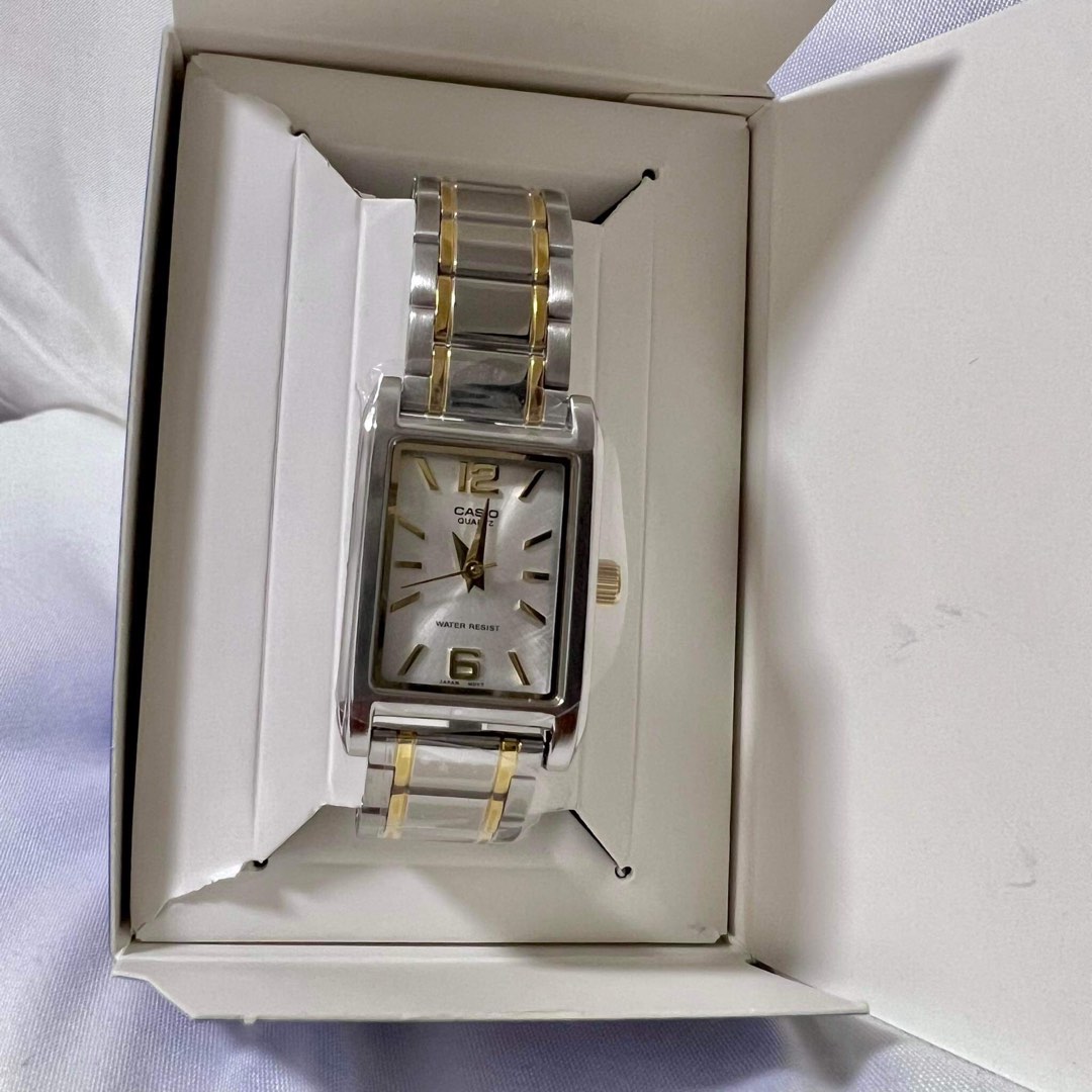 Casio Watch Silver Gold, Women's Fashion, Watches & Accessories ...