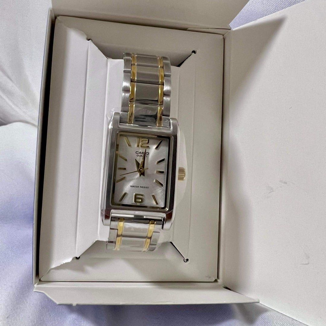 Casio Watch Silver Gold, Women's Fashion, Watches & Accessories ...