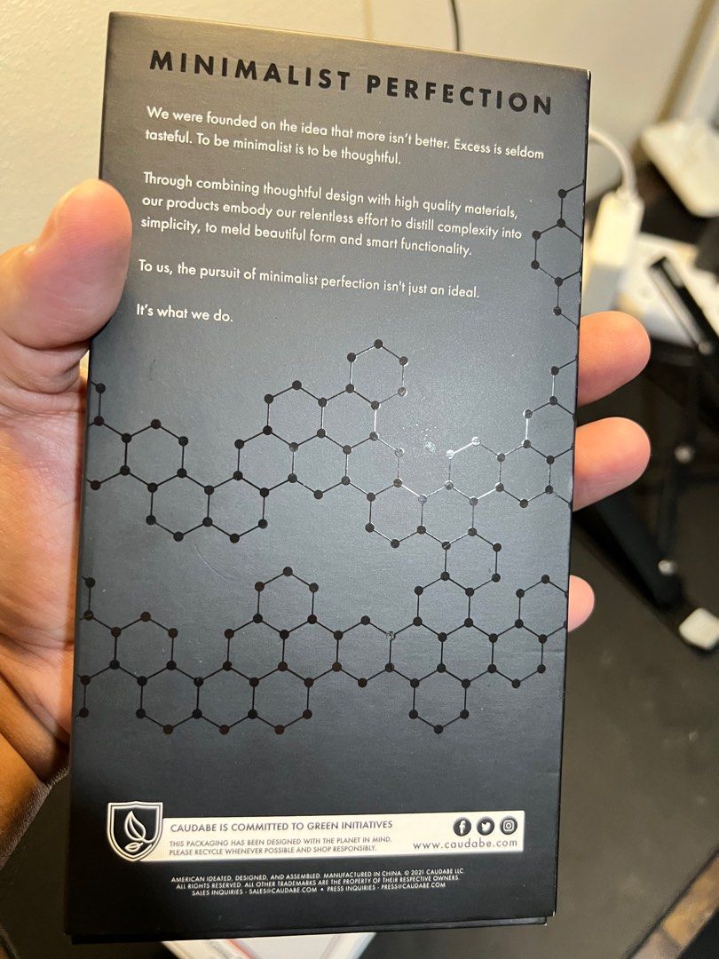 Caudabe Synthesis for iPhone 13 Pro Max (Black), Mobile Phones ...