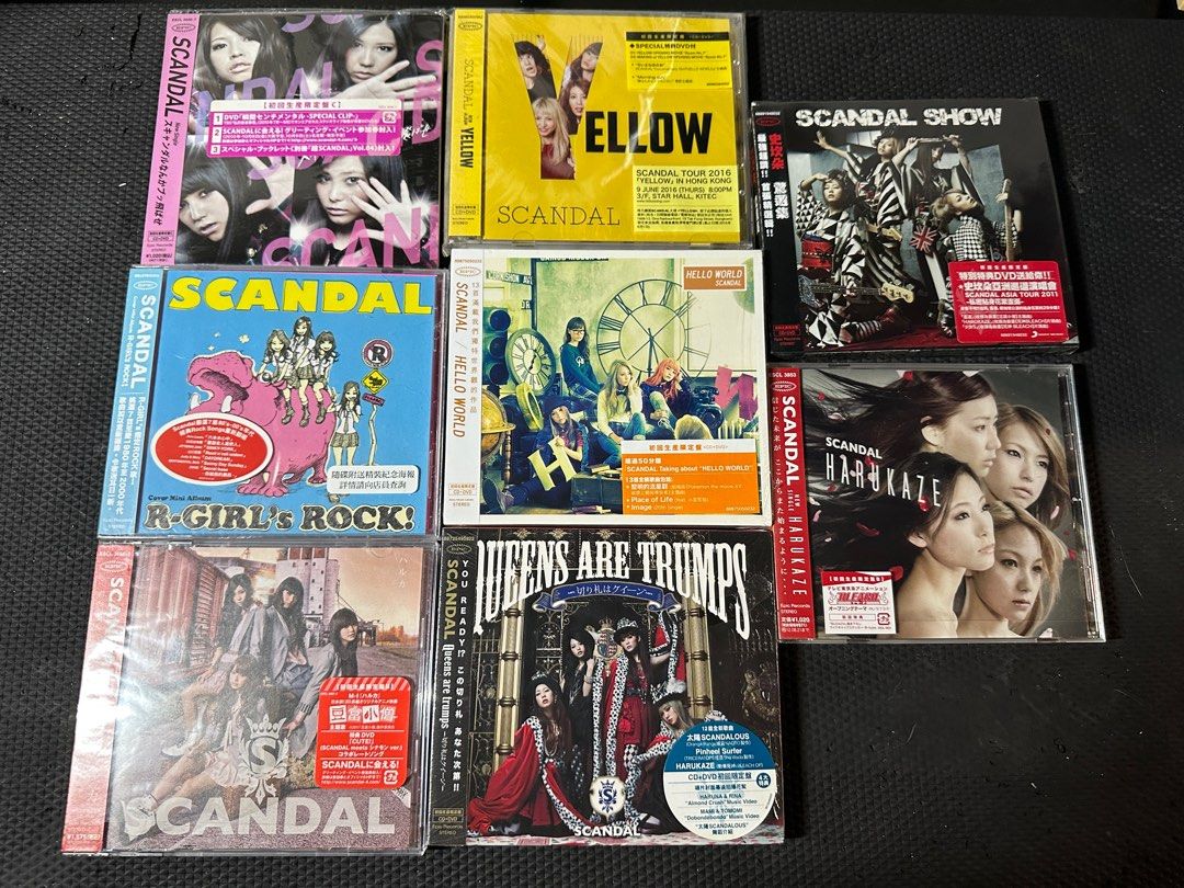 日文CD - Scandal + Leah Dizon + YUI + SID + Vivid + Alice Nine, 興趣及遊戲, 音樂 ...