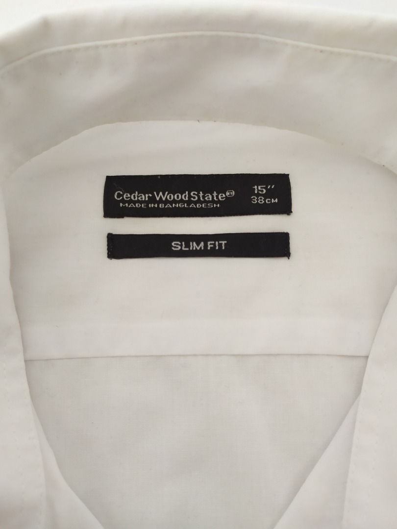 CEDAR WOOD STATE White Slim Fit Long Sleeves, Men's Fashion, Tops ...