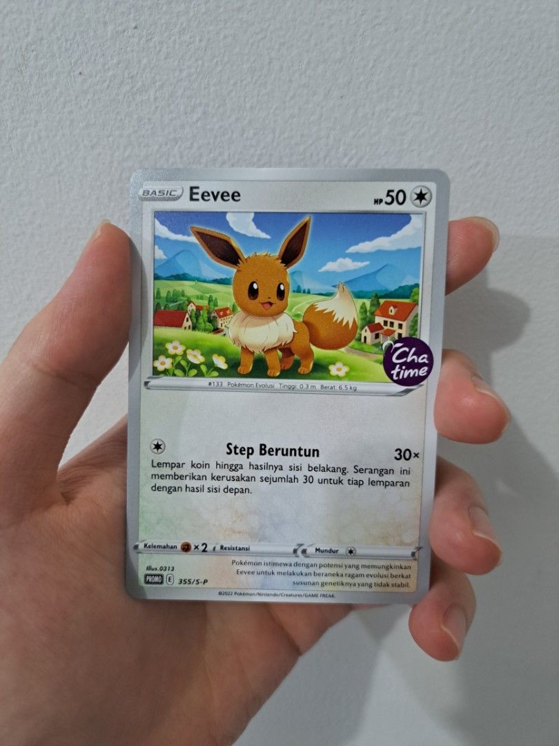 Chatime Pokemon Card Eeve, Toys & Collectibles, Permainan Papan & Kartu ...