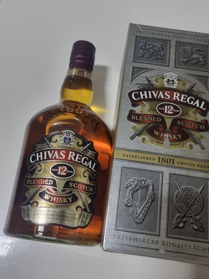 Chivas Regal 12 Years 1L, Food & Drinks, Alcoholic Beverages on Carousell