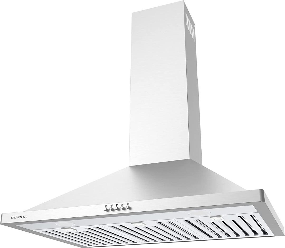 CIARRA Range Hood 30 inch 450 CFM Wall Mount Range Hood Vent for ...