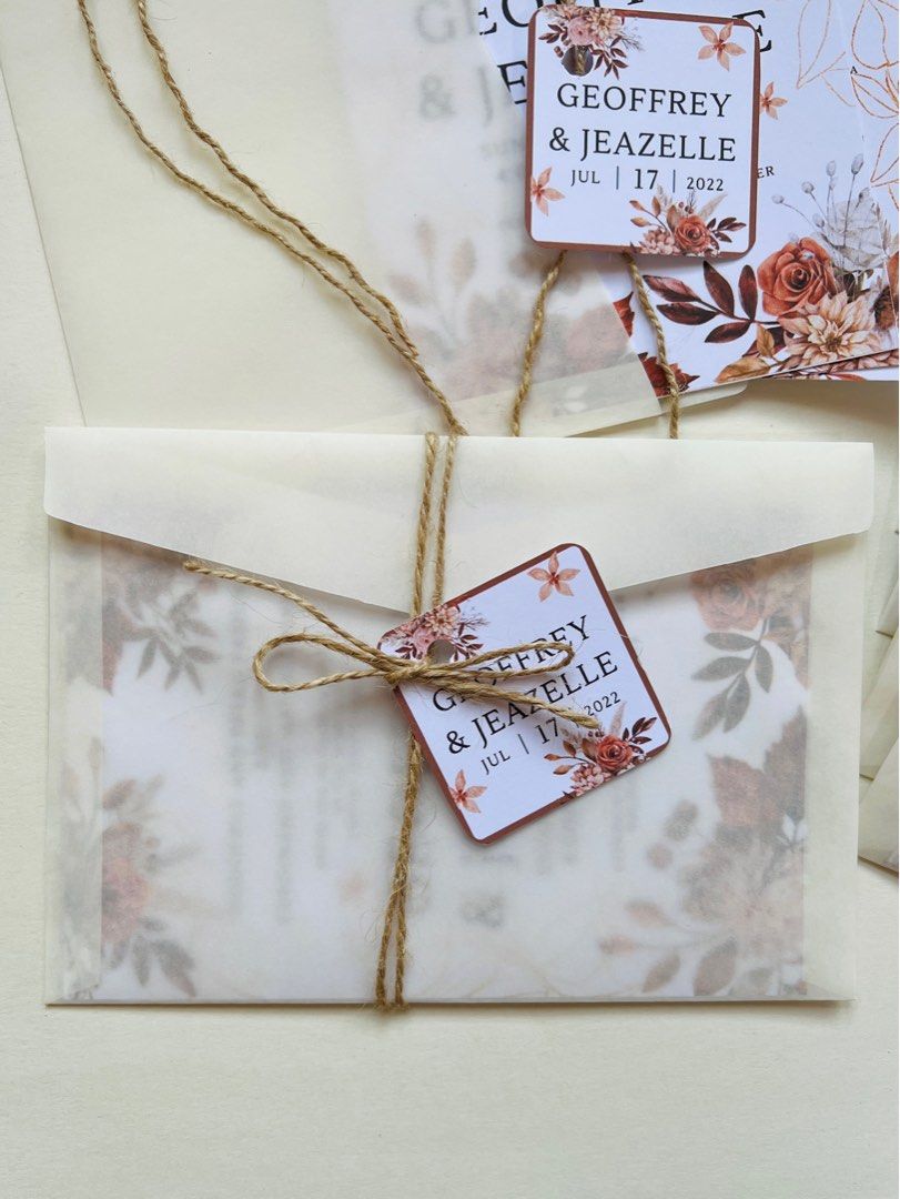 Complete Set Wedding Invitation, Hobbies & Toys, Stationary & Craft ...