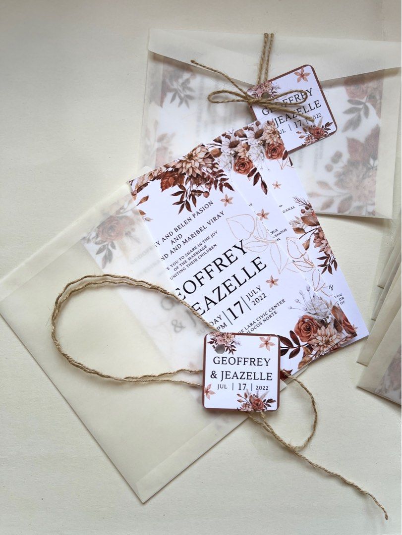 Complete Set Wedding Invitation, Hobbies & Toys, Stationary & Craft ...