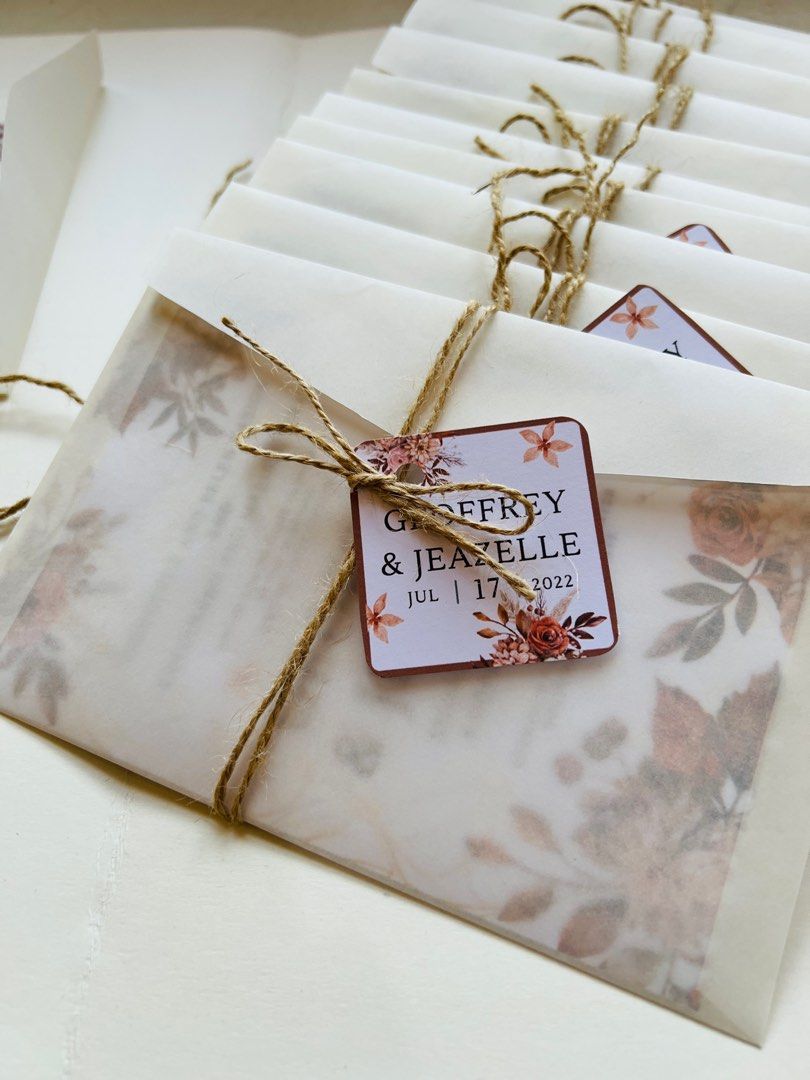 Complete Set Wedding Invitation, Hobbies & Toys, Stationary & Craft ...