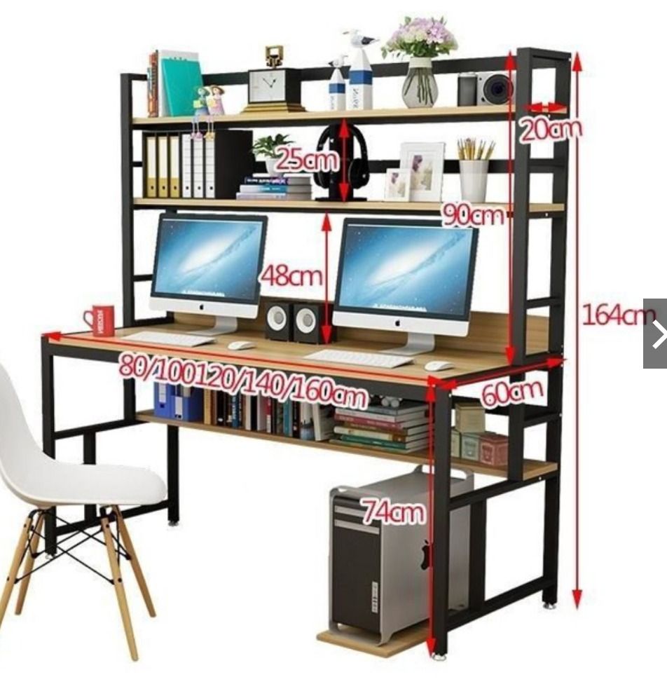 Computer Console Unit / Desk (built), Furniture & Home Living ...