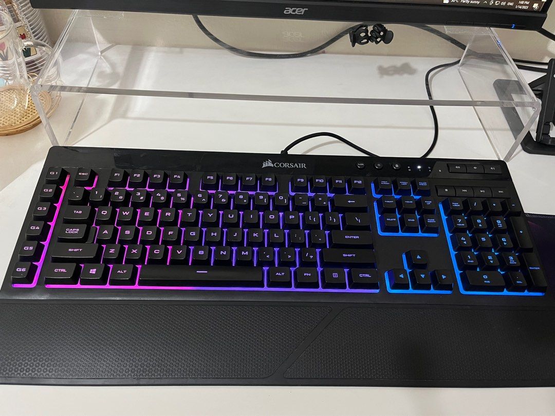 Corsair K55 RGB Gaming Keyboard, Computers & Tech, Parts & Accessories ...