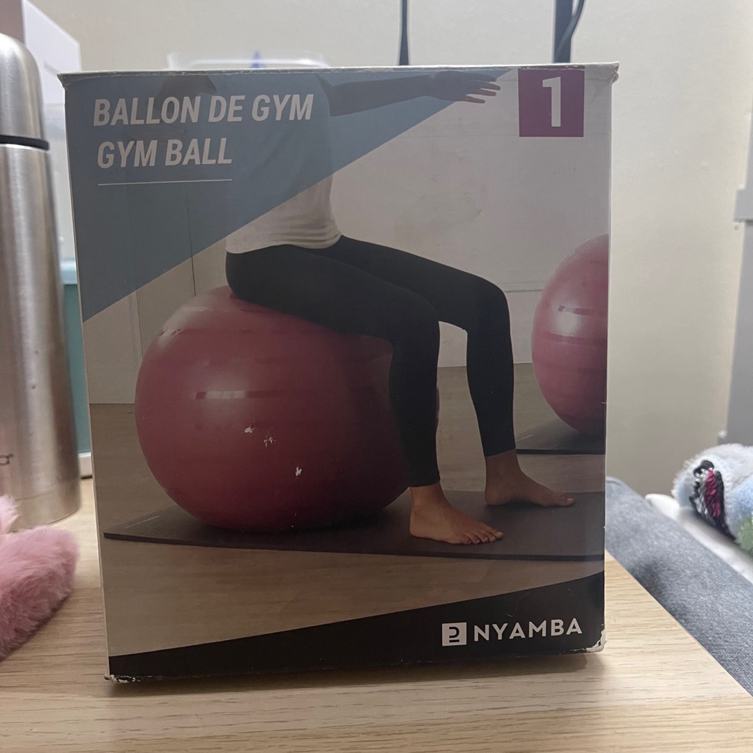 Decathlon Gym Ball, Sports Equipment, Exercise & Fitness, Toning ...