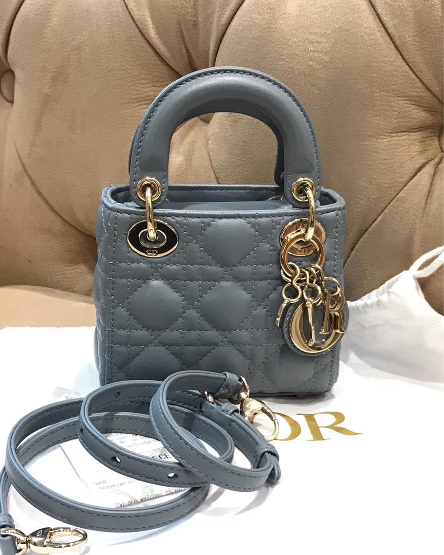 Dior lady micro, Luxury, Bags & Wallets on Carousell