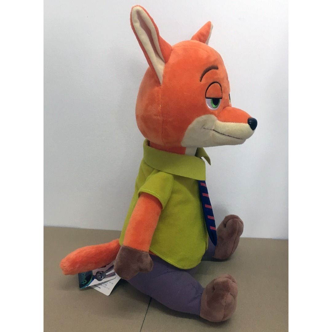 (2 for Rm140) Disney - Zootopia - Nick Wilde + Judy Hopps Big Sitting Plush Toys / 35cm, Hobbies ...