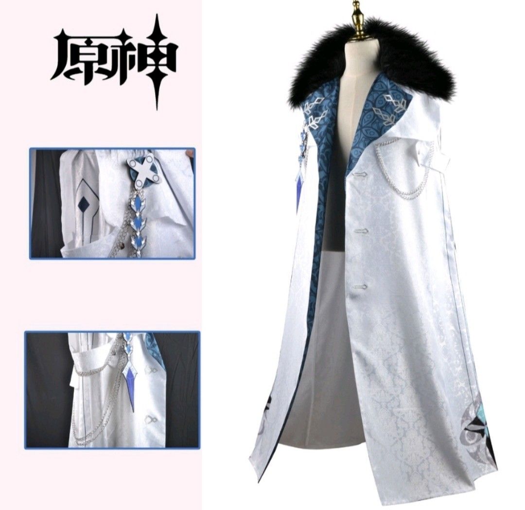 Dottore Fatui Genshin Cosplay Set (including props), Men's Fashion ...