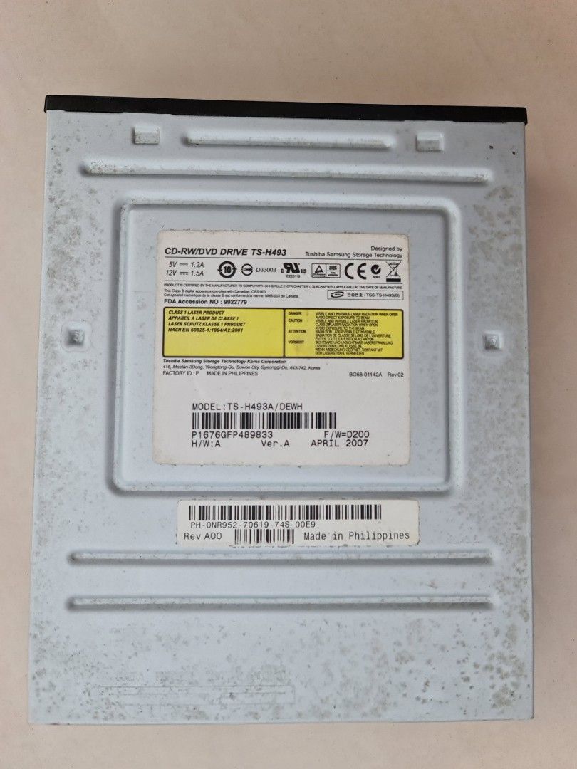 DVD drive (internal), Computers & Tech, Parts & Accessories, Computer ...
