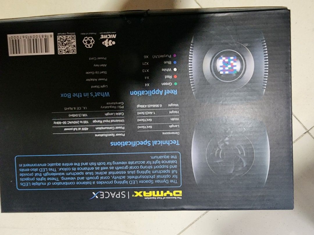 Dymax SpaceX Reef light, Pet Supplies, Homes & Other Pet Accessories on Carousell