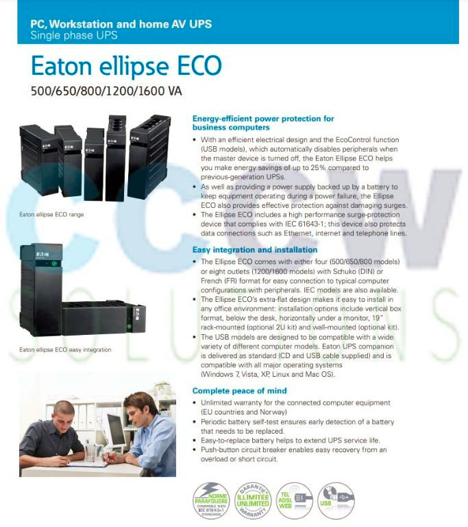 EATON ELLIPSE ECO, Computers & Tech, Office & Business Technology on ...