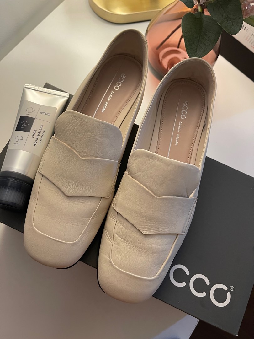 ECCO ANINE SQUARED ORIGINAL LEATHER , Women's Fashion, Footwear, Loafers on Carousell