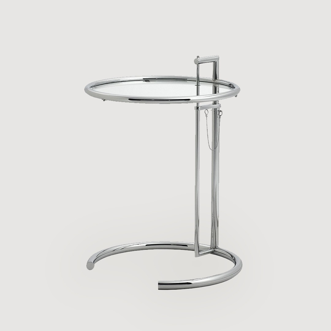 Eileen Grey E1027 Reproduction Adjustable Chrome Side Table, Furniture ...