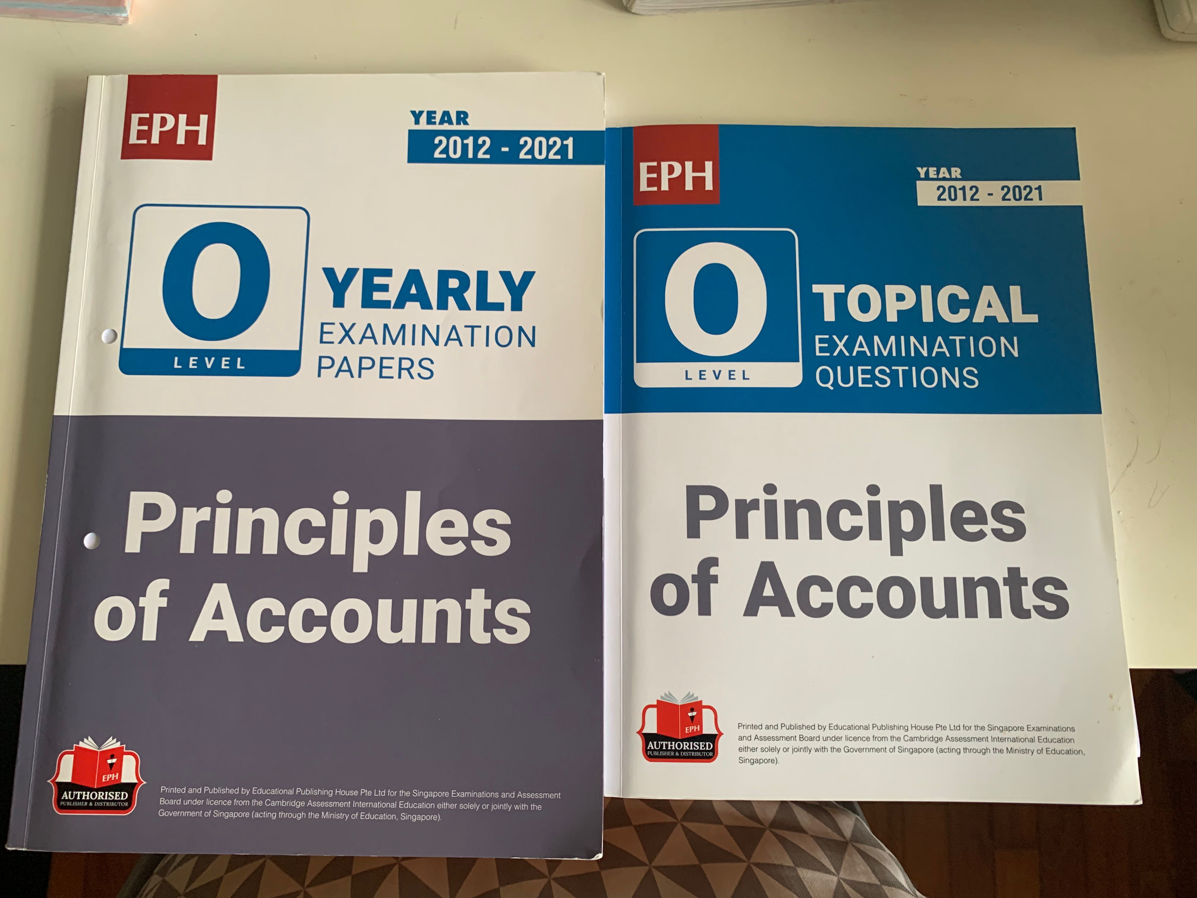 EPH O level Principles of Accounts, Hobbies & Toys, Books & Magazines ...