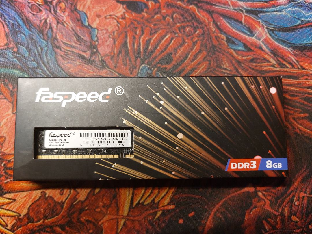 Faspeed P3 8GB DDR3 RAM 1600MHz Desktop Memory RAM, Computers & Tech ...