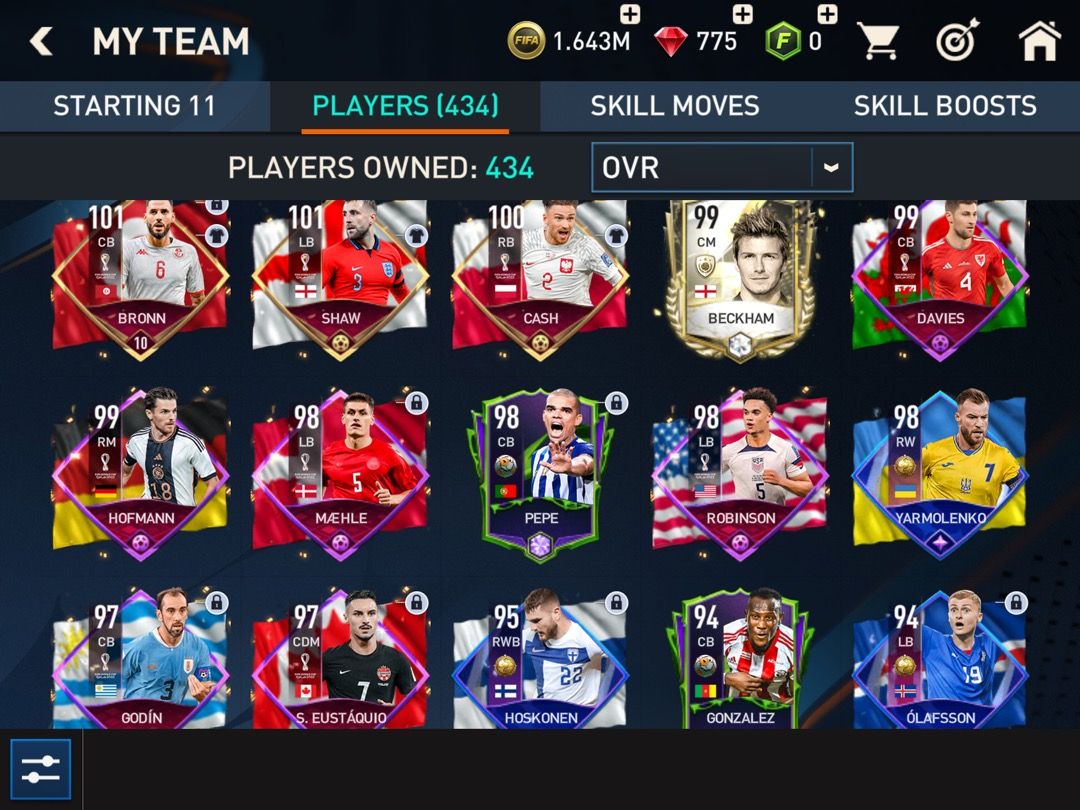 FIFA Mobile 115 OVR team (selling cheap and slightly negotiable), Video Gaming, Gaming ...