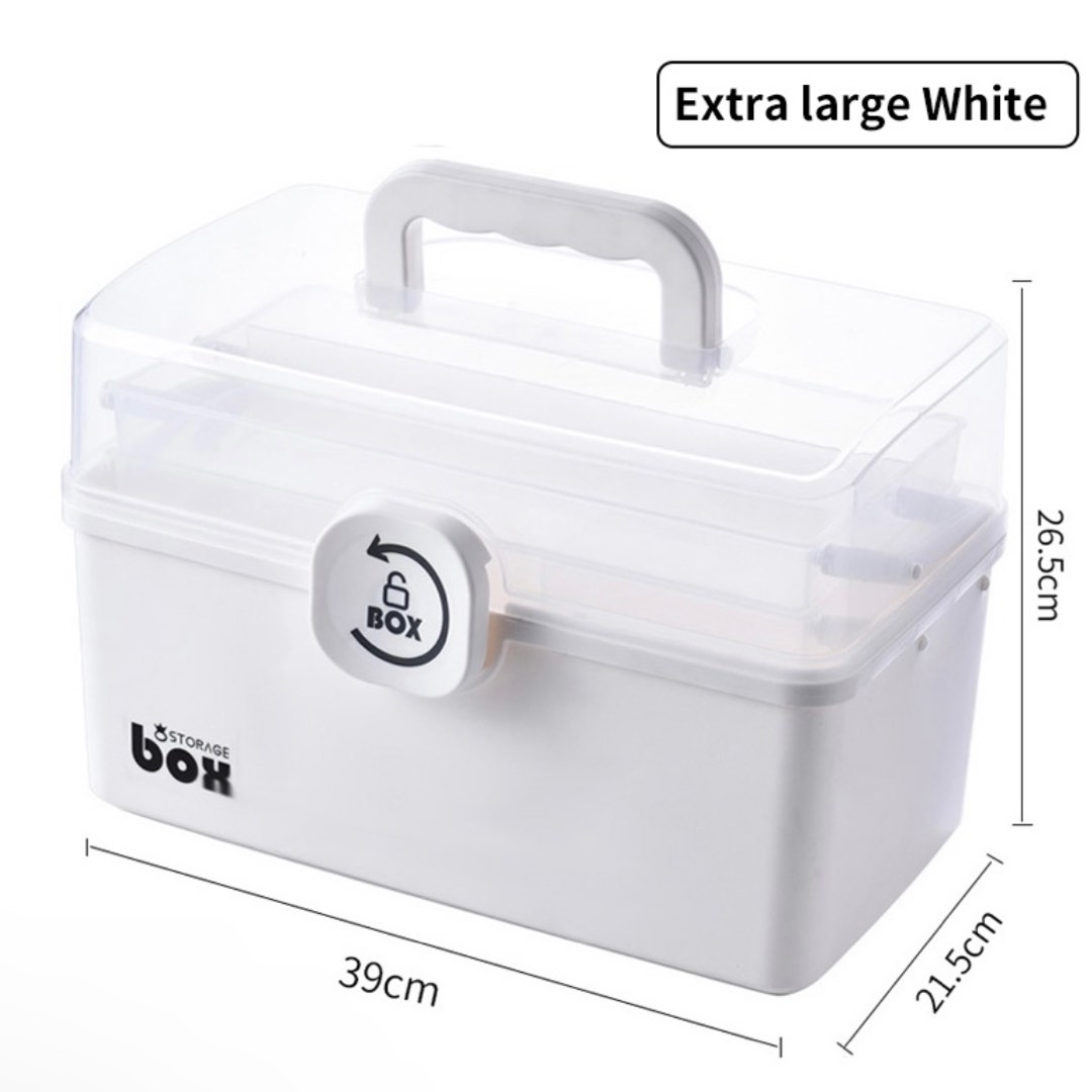 First Aid Kit Storage Box Extra Large, Furniture & Home Living, Home ...
