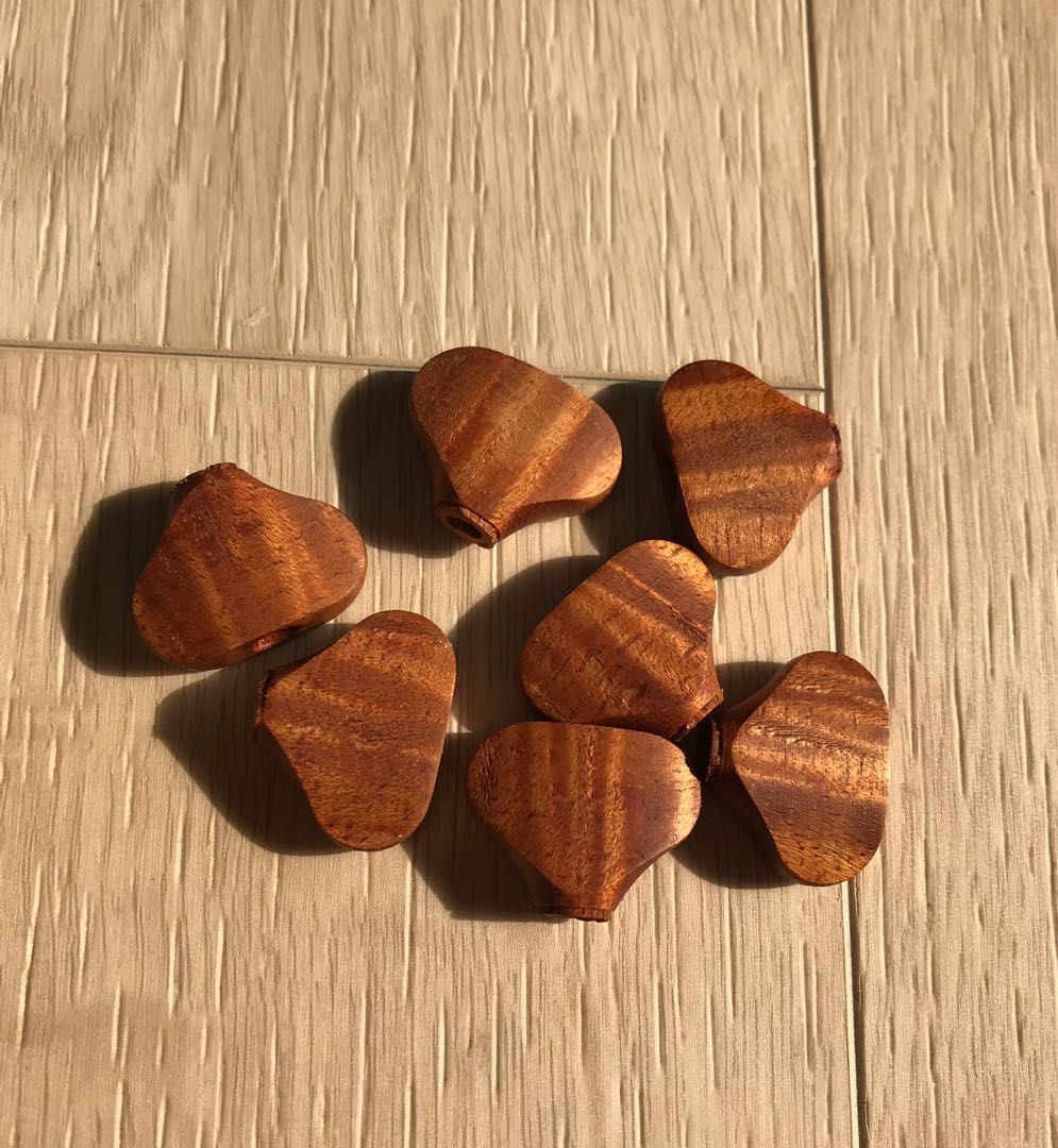 Flame Koa Tuner Buttons for Gotoh 510s, Hobbies & Toys, Music & Media ...