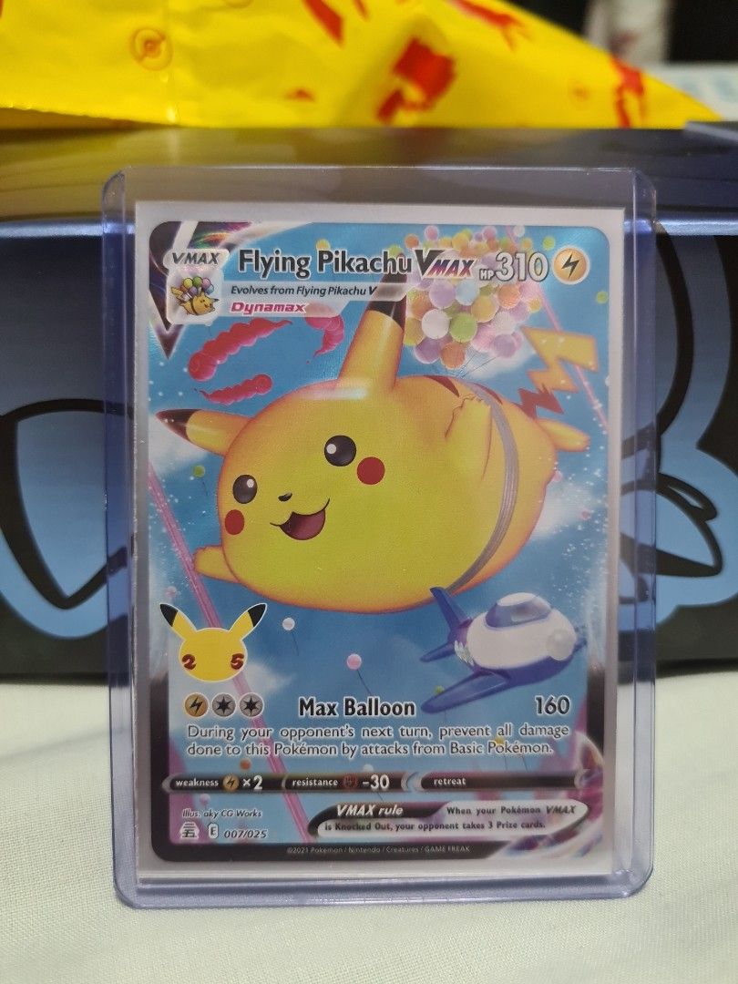 Flying Pikachu vmax, Hobbies & Toys, Toys & Games on Carousell