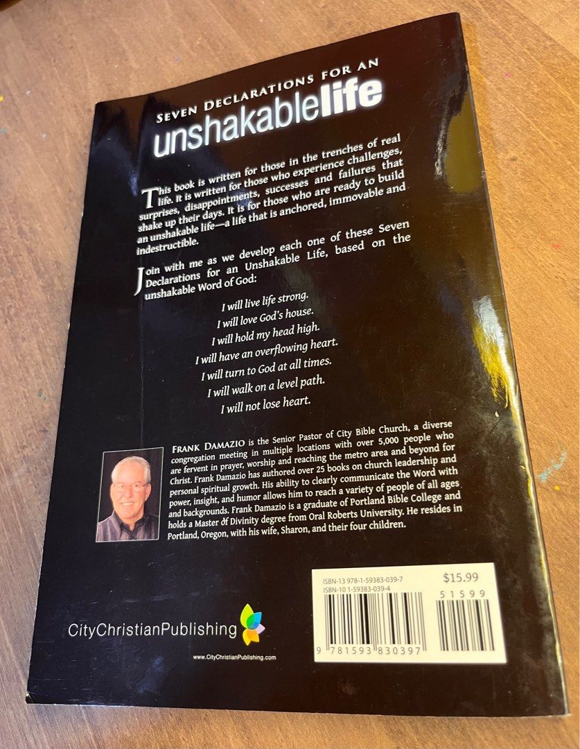 Frank Damazio : Seven Declarations For An Unshakeable Life [Christian ...